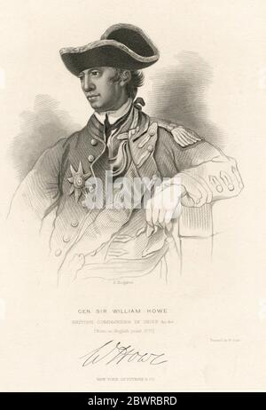 SIR WILLIAM HOWE (1729-1814). /nBritish general and Commander-in-Chief ...
