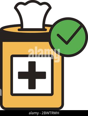 damp cloths medical line style icon Stock Vector Image & Art - Alamy