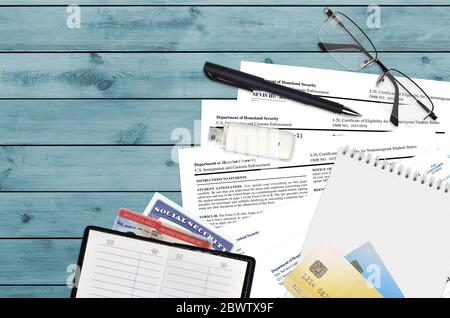 USCIS form I-20 Certificate of eligibility for nonimmigrant student ...