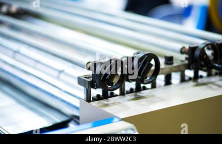 The rool production of zinc-coated steel mill Stock Photo - Alamy