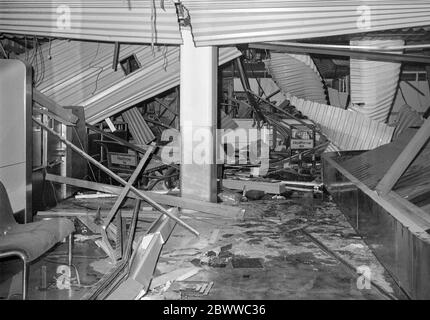 Damaged baggage area in Terminal two at London’s Heathrow Arport caused ...