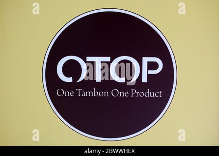 Bangkok, Thailand - December 2, 2018: Close up of a Triumph logo on a ...