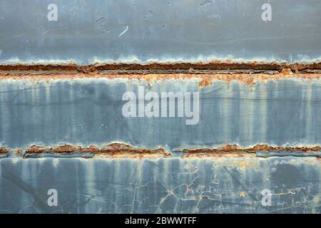Rust on Car Body Background, Extreme shot of rusty metal sheet texture ...