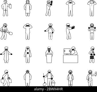 Woman Construction Worker Icon Vector Person Profile Avatar in Glyph ...