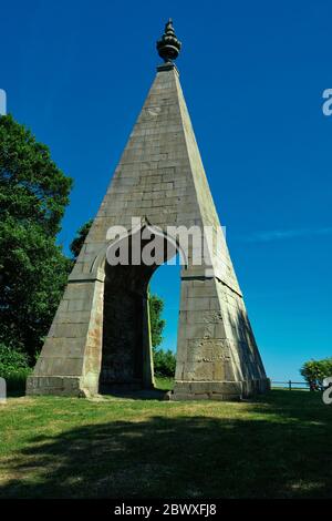 Needle's Eye a pyramid shaped folly built at Wentworth, Rotherham ...