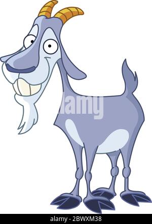 Billy Goat Vector Illustration Stock Vector Image & Art - Alamy