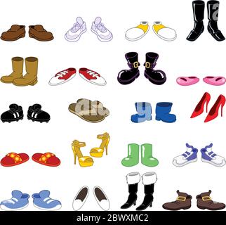 Pair of shoes cartoon Stock Vector Image & Art - Alamy