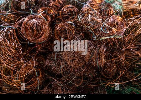 Scrap copper wire for recycling Stock Photo - Alamy