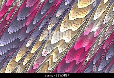 colorful trippy wavy psychodelic pattern Stock Photo - Alamy