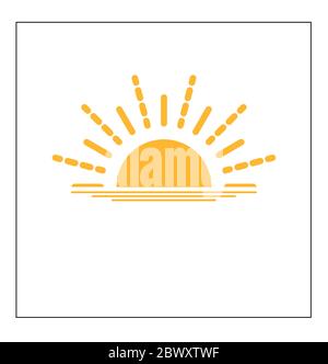 Sun Flat Icon Stock Vector Image & Art - Alamy