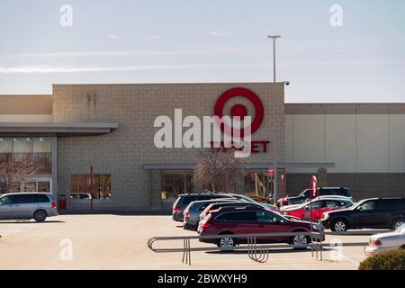 Parking lot in front of Target store in San Ramon, California, March 27 ...