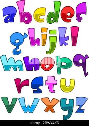 Vector lower case letter set Stock Vector Image & Art - Alamy