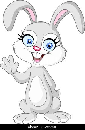 easter rabbit cartoon Stock Vector Image & Art - Alamy