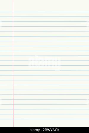 notebook sheet school supply Stock Vector Image & Art - Alamy