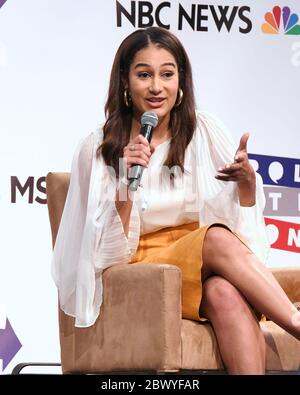 Morgan Radford onstage at Politicon 2018 at the LA convention Center on ...