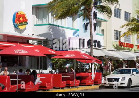 Johnny Rockets restaurant in South Beach, City of Miami Beach, Florida ...