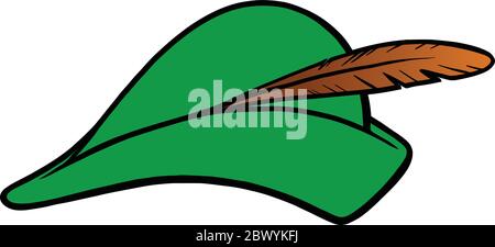 Archer Hat Illustration - A cartoon Archer Hat Illustration Stock ...
