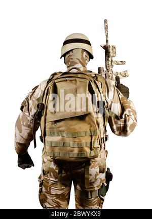 US Army assault rifle isolated on a white background Stock Photo - Alamy