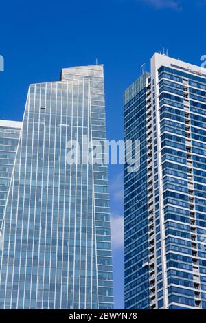 HSBC Tower on the right and Chase Tower on Brickell Avenue, Miami ...