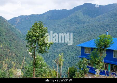 Beautiful tropical landscape of Mount Nepal Himalayas Stock Photo - Alamy