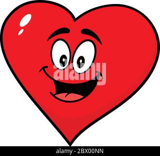 In love mascot on cartoon yellow autumn leaves Stock Vector Image & Art ...