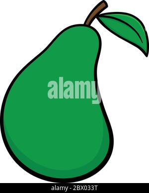 fresh pear fruit icon vector illustration design Stock Vector Image ...