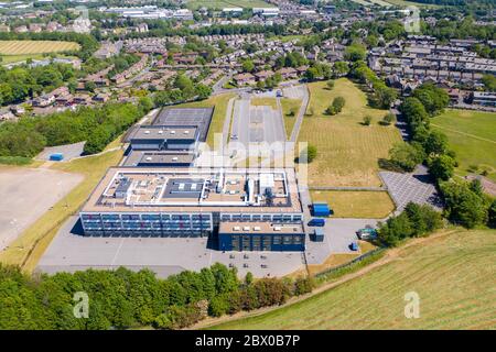 Aerial drone photo of the Whitcliffe Mount Primary School, showing an ...