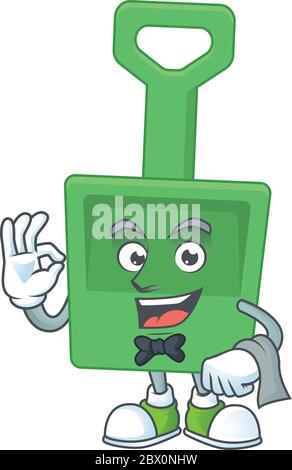 Waiter sand bucket mascot cartoon Stock Vector Image & Art - Alamy