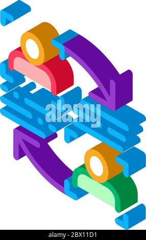 Personality Information Comparison Icon Vector Outline Illustration ...