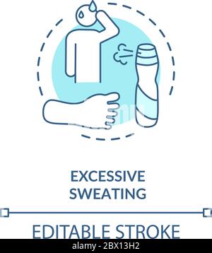 Excessive sweating concept icon Stock Vector Image & Art - Alamy