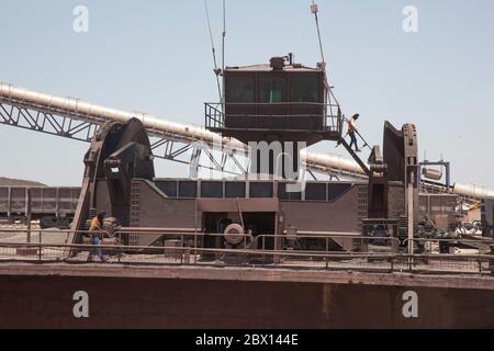 SNIM(NATIONAL MINING AND INDUSTRIAL COMPANY) IN MAURITANIA Stock Photo ...