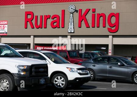 A logo sign outside of a Rural King Supply retail store location in ...