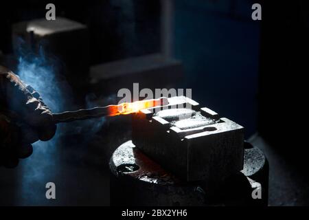 metals processed in a blacksmith shop Stock Photo - Alamy
