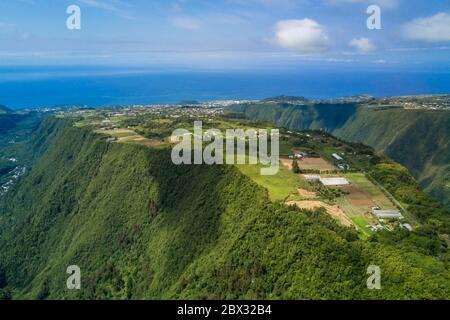 Saint-Joseph, Reunion Island - Grand Coude plateau Stock Photo - Alamy