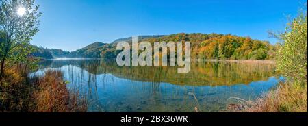 Lake of Ambleon, Bugey Massif, Ain, France Stock Photo - Alamy