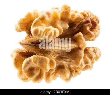 walnut without shell isolated on a white background Stock Photo - Alamy