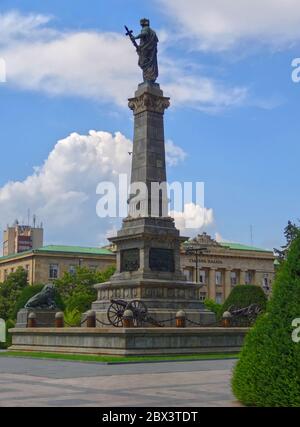 The Monument of Liberty in Rousse, Bulgaria (pedestal) . 5 August 2006 ...