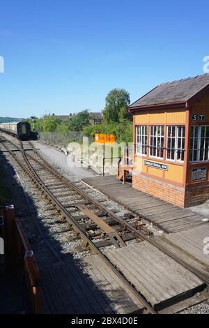 Old Signal Box at Chinnor Station on the Chinnor and Princes Risborough ...