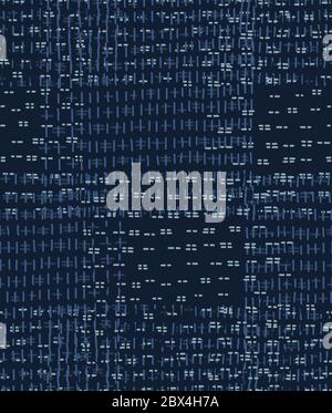 Embroidery Boro Patch Kantha Vector Pattern. Asian Needlework Seamless ...