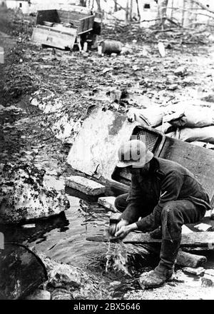 The German Kampfgruppe Scherer in the Battle of Kholm, 1942 Stock Photo ...