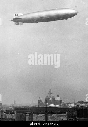 The airship LZ 130 'Graf Zeppelin II' above the Sudetenland, 1938 Stock Photo - Alamy