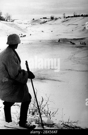 The German Kampfgruppe Scherer in the Battle of Kholm, 1942 Stock Photo ...