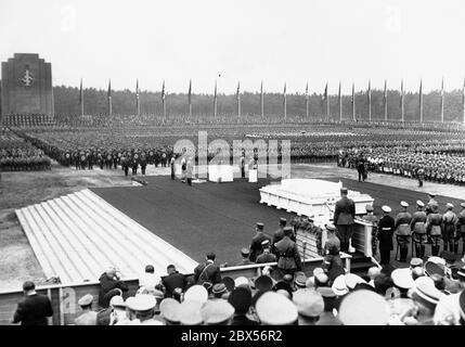 Adolf Hitler as a speaker on the Nuremberg Rally , 1938 Stock Photo - Alamy