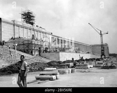 The tribune on the zeppelin field in Nuremberg from the front Stock ...