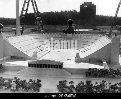 Model of the 'German Stadium' on the Nazi Party Rally Grounds, 1938 ...