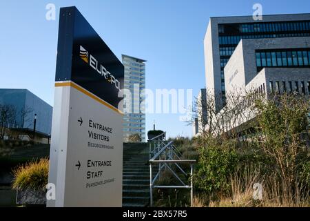 Europol headquarters, the law enforcement agency of the European Union ...