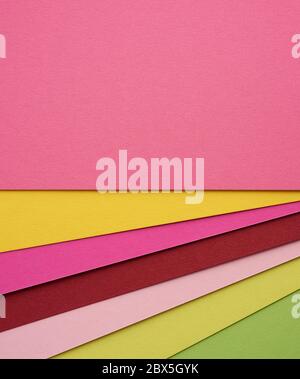 Blank red paper layers closeup as abstract studio background Stock ...