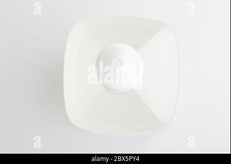 New, clean, empty plastic bottle on white background Stock Photo - Alamy