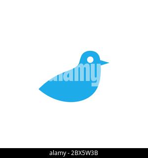 blue bird tweet icon. Stock vector illustration isolated Stock Vector ...