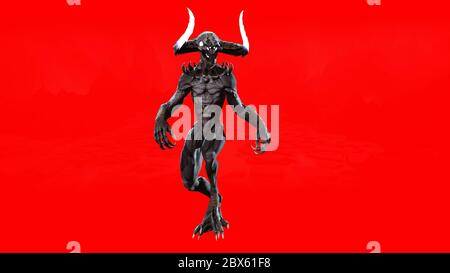 Demon mythical monster 3d render Stock Photo - Alamy
